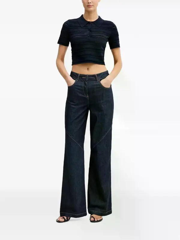 BLUGIRL Seam-detail Wide-leg Jeans