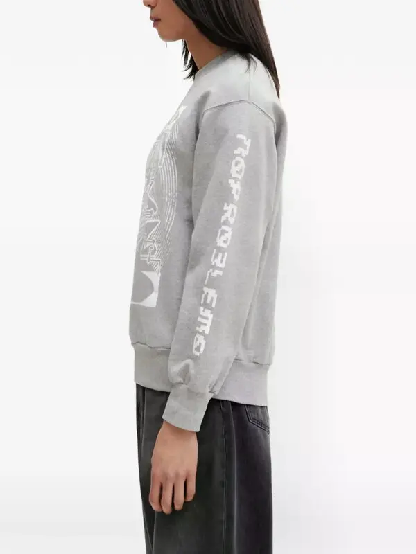NO PROBLEMO Oversized Graphic Print Sweatshirt