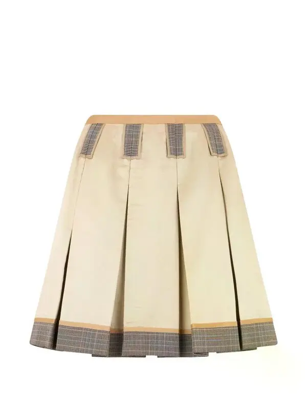 Moschino Pleated Skirt With Contrasting Trim