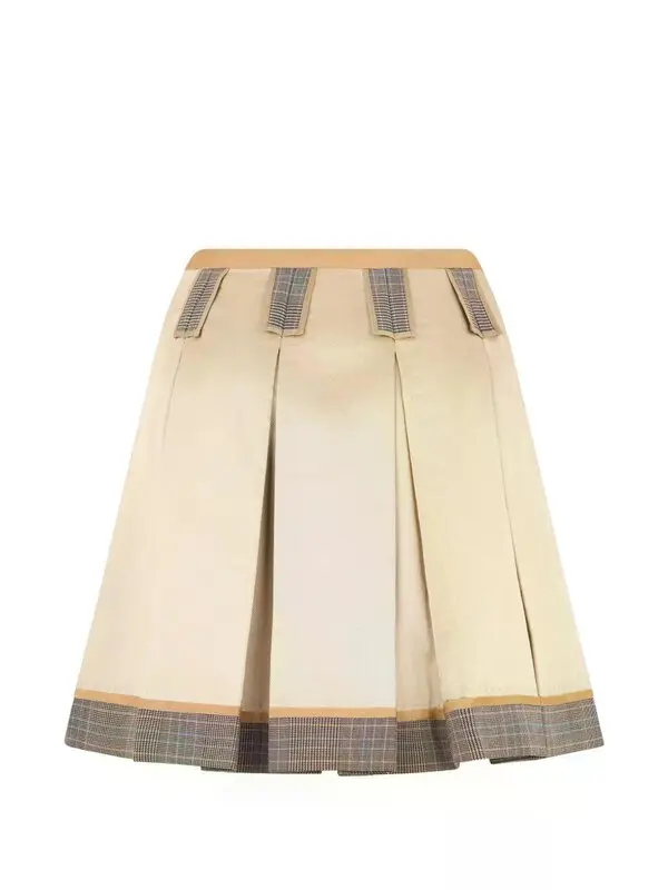 Moschino Pleated Skirt With Contrasting Trim