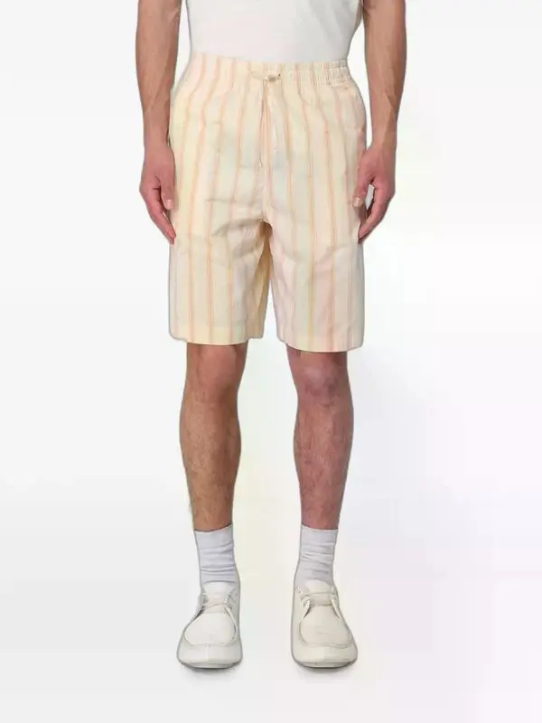 Lacoste Striped Cotton Drawstring Shorts