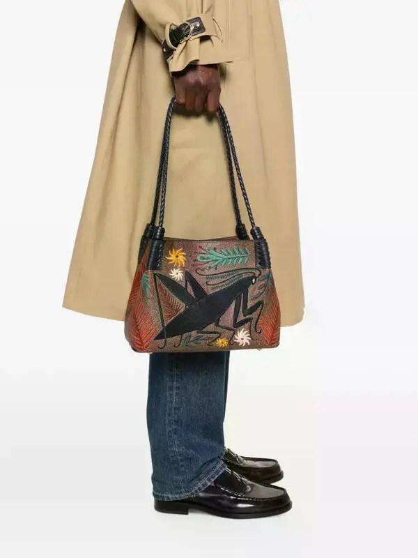 Etro Embroidered Paisley Shoulder Bag