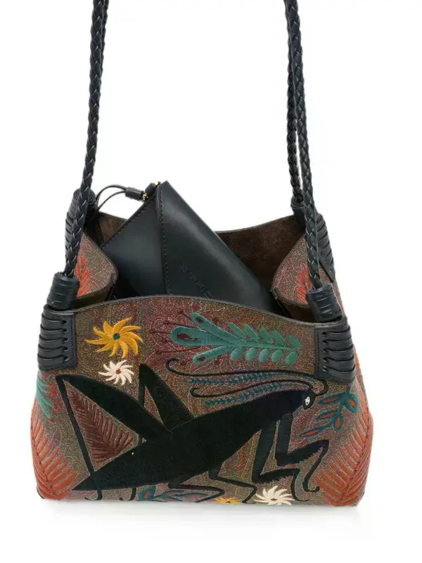 Etro Embroidered Paisley Shoulder Bag