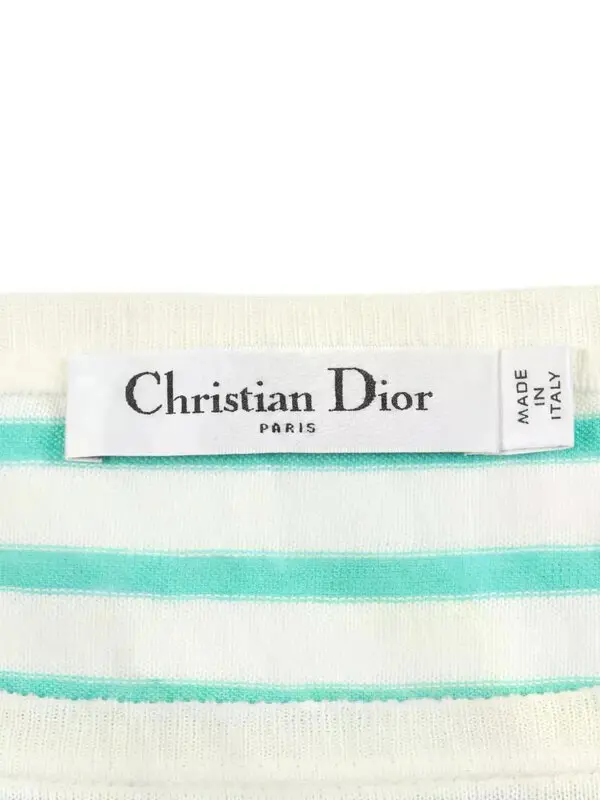 Dior Striped Knit Top With Star Motif