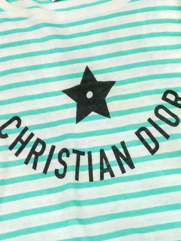 Dior Striped Knit Top With Star Motif