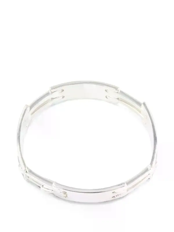 Gucci Engraved Link Bracelet - Silver