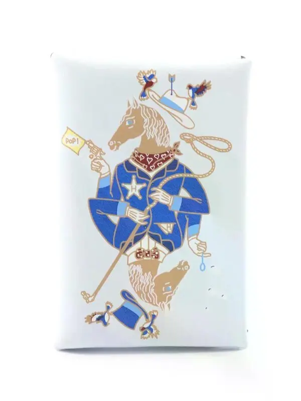 Hermès 2022 Calvi Cowboy Coin Purse - Blue