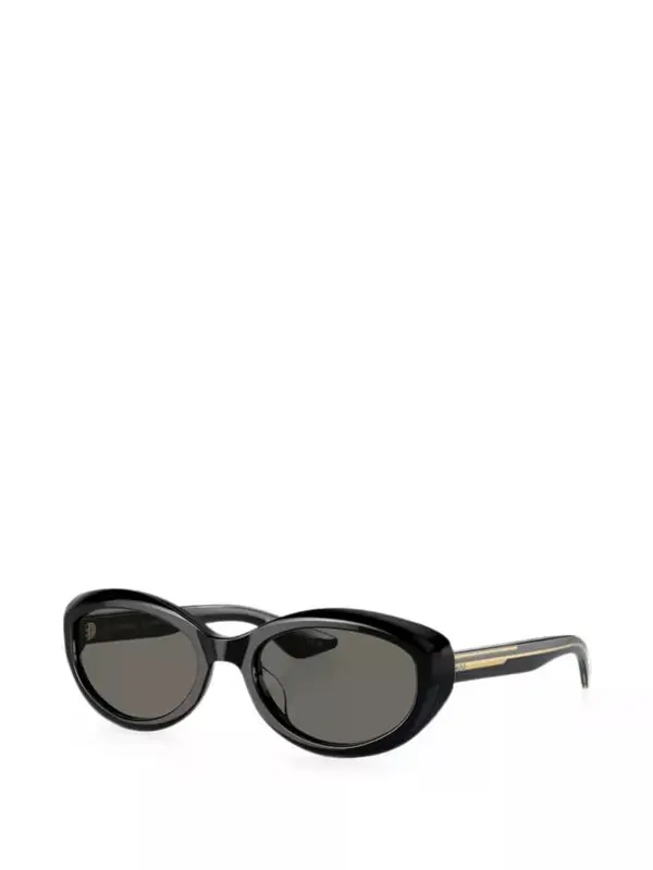 Oliver Spencer 1969c Oval Sunglasses - Black