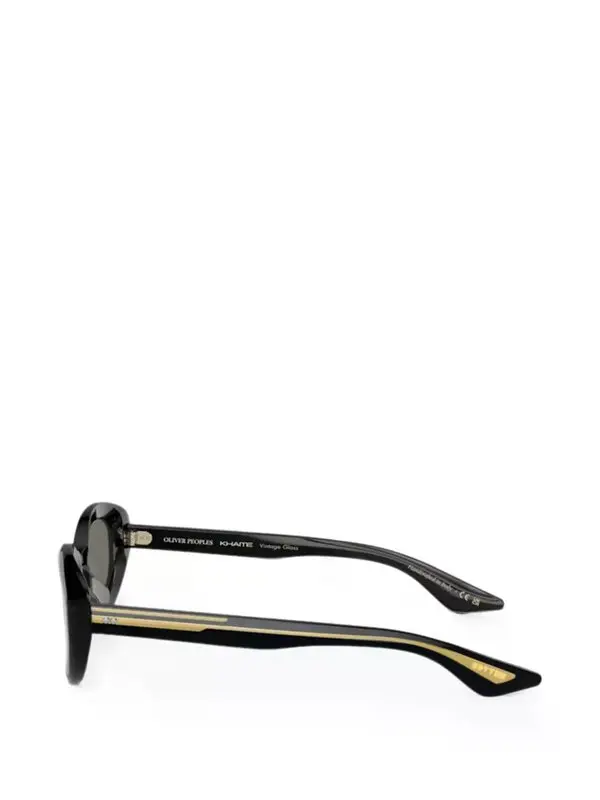 Oliver Spencer 1969c Oval Sunglasses - Black