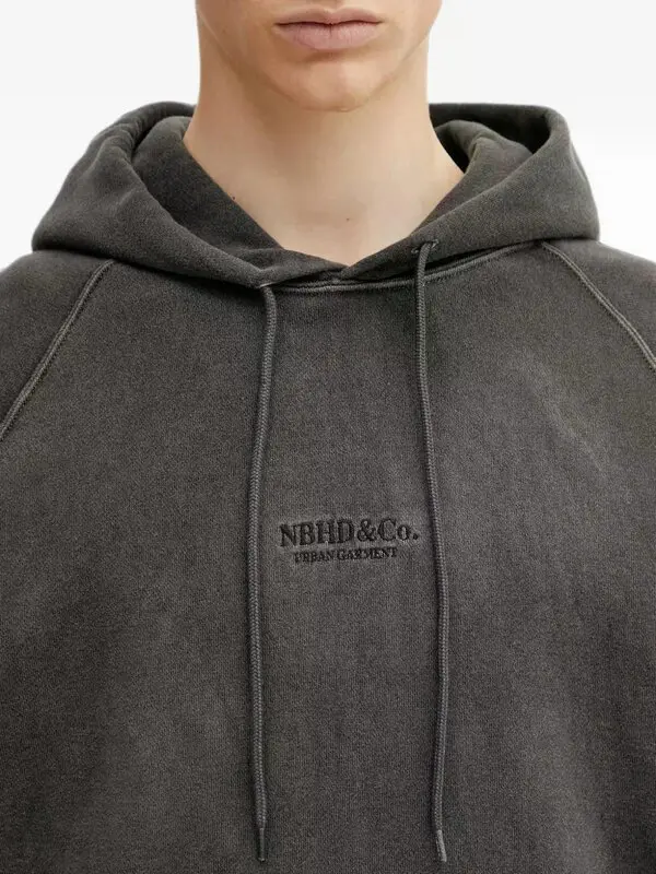 NEIGHBORHOOD Logo Embroidered Raglan Hoodie