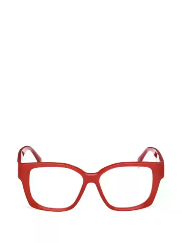 Max Mara Square Frame Glasses - Red