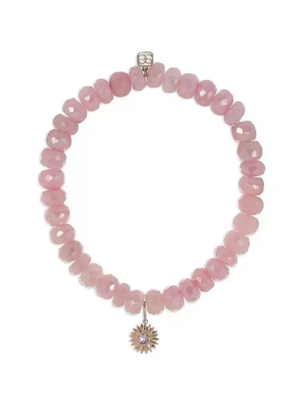 SYDNEY EVAN Grapolite And Sapphire Bead Bracelet - Pink