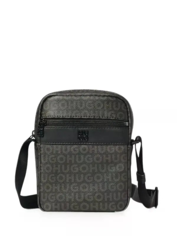Hugo Logo Print Messenger Bag