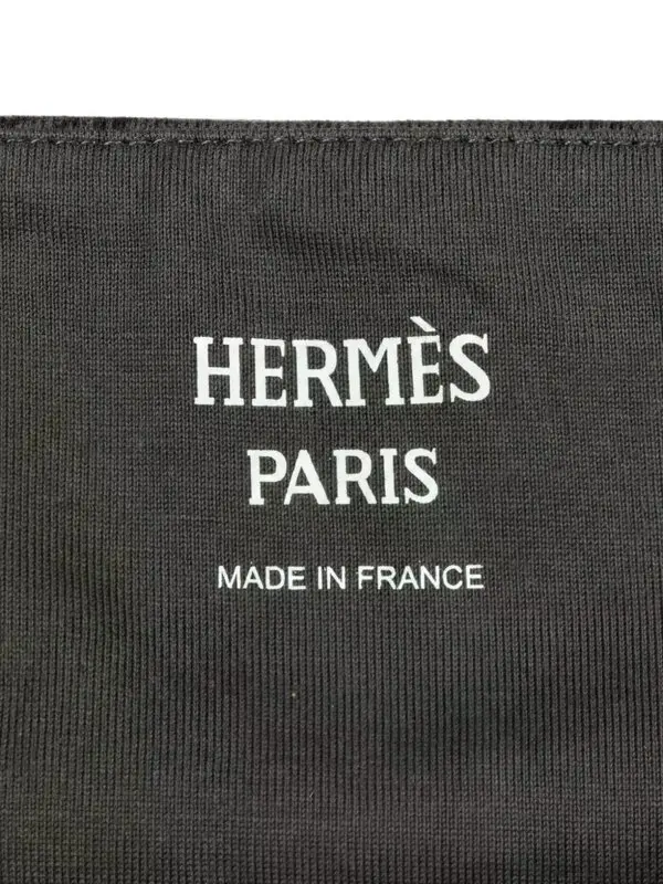 Hermès Sleeveless Mini Dress With Embossed Pattern
