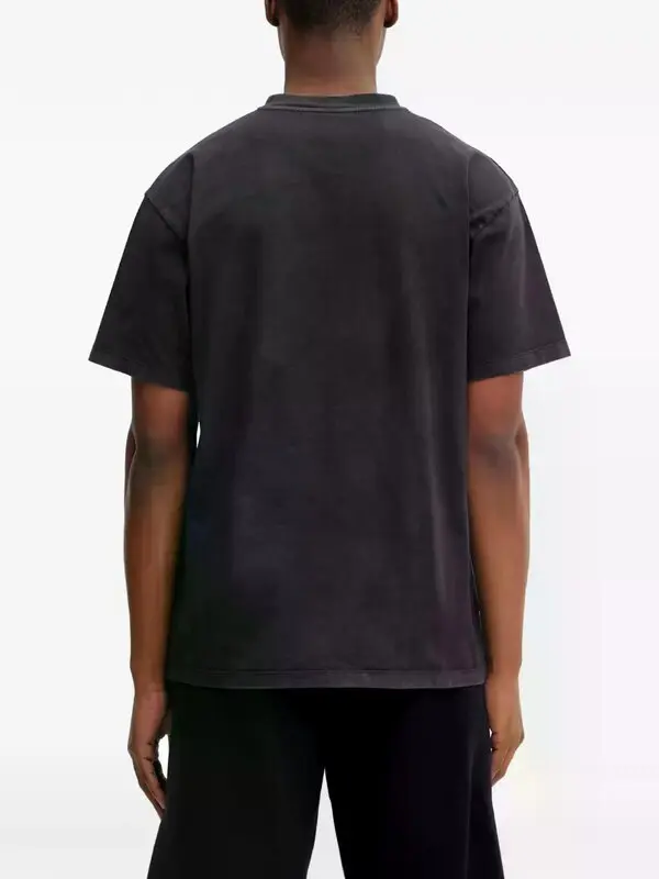 NO PROBLEMO Logo-embroidered Straight T-shirt