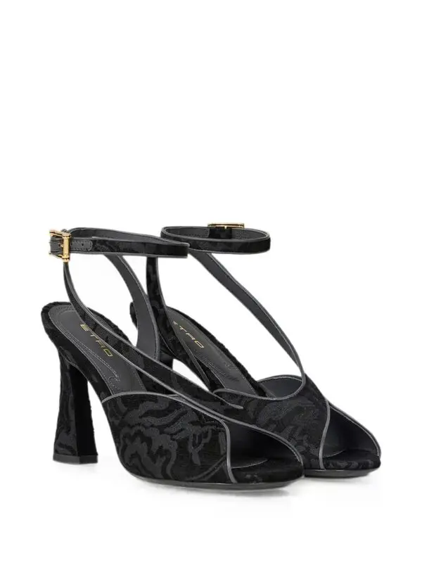 Etro High-heeled Paisley Jacquard Sandals
