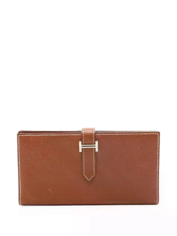 Hermès 2008 Bearn Leather Wallet - Brown