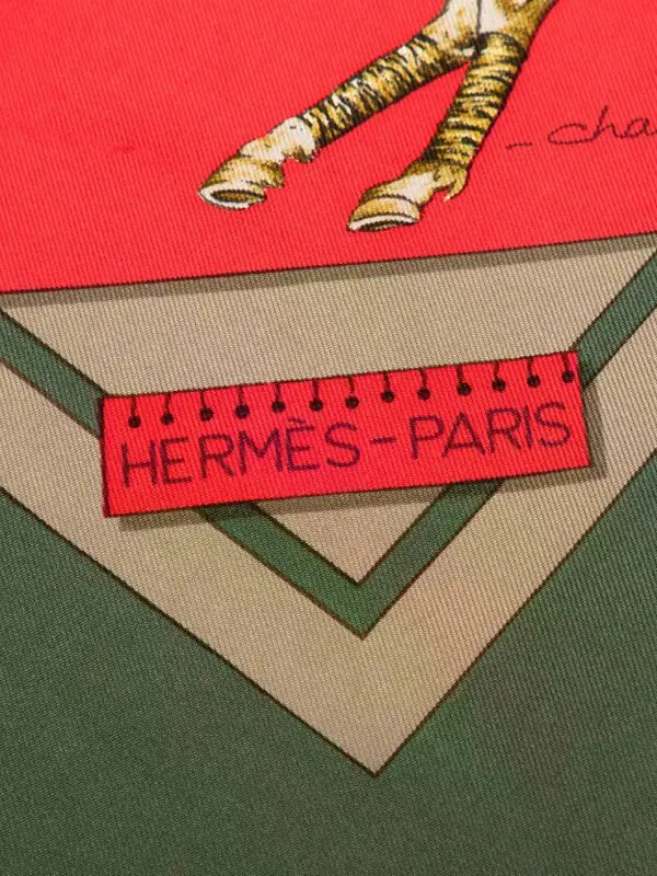 Hermès 1978-1987 Le Monde Du Polo Silk Scarf 90 Scarves