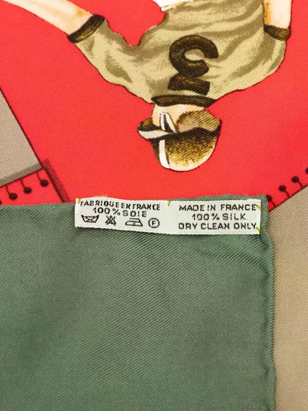 Hermès 1978-1987 Le Monde Du Polo Silk Scarf 90 Scarves