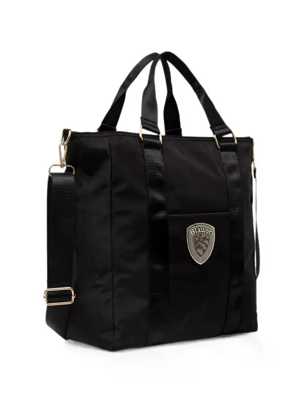 BLAUER. Logo Patch Tote Bag