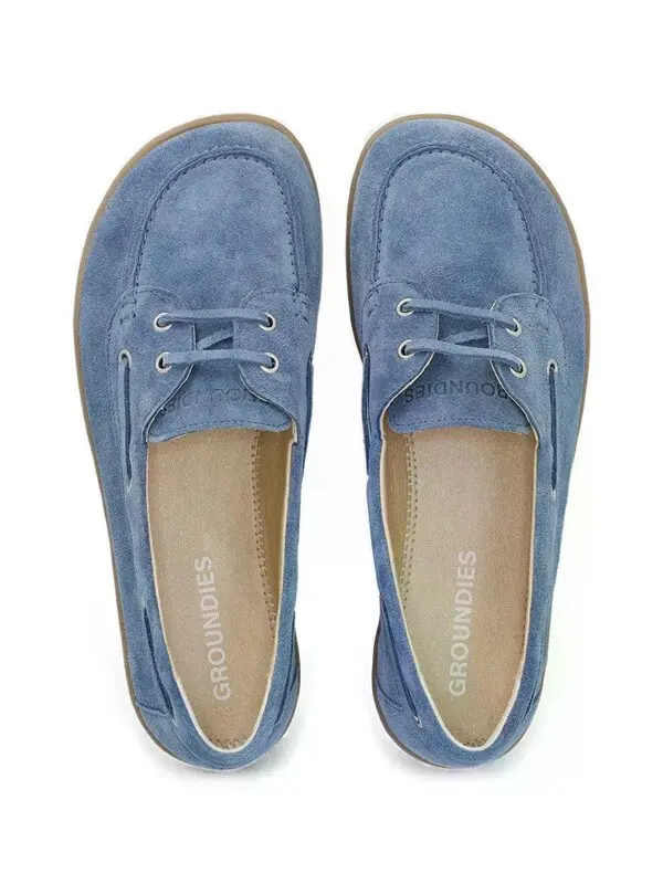 GROUNDIES Bay Suede Lace-up Moccasins