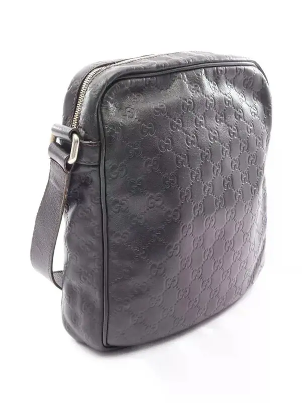 Gucci Gg Embossed Leather Shoulder Bag
