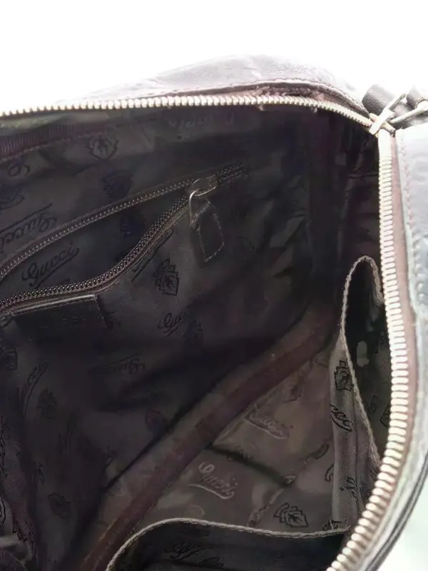 Gucci Gg Embossed Leather Shoulder Bag