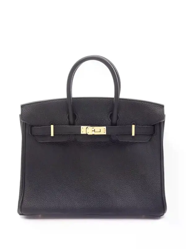 Hermès 25 Birkin Togo Tote Bag - Black