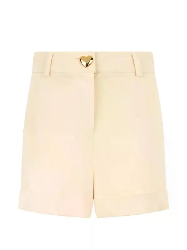 Moschino Heart Button Turned-up Shorts