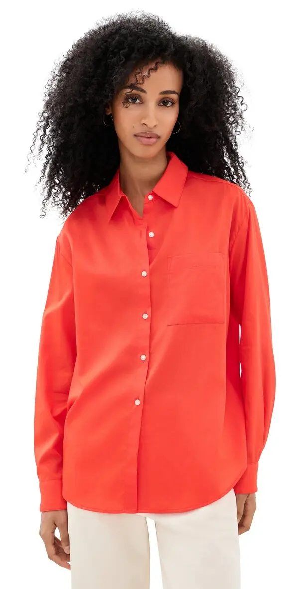 LESET Yoko Classic Button Down - Feu