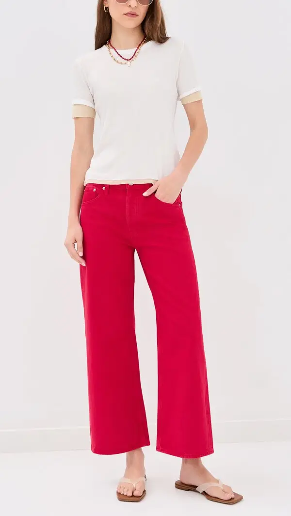 Madewell Low Slung Baggy Crop Jeans