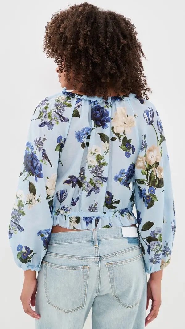 Alice + Olivia Mclaine Cropped Blouse