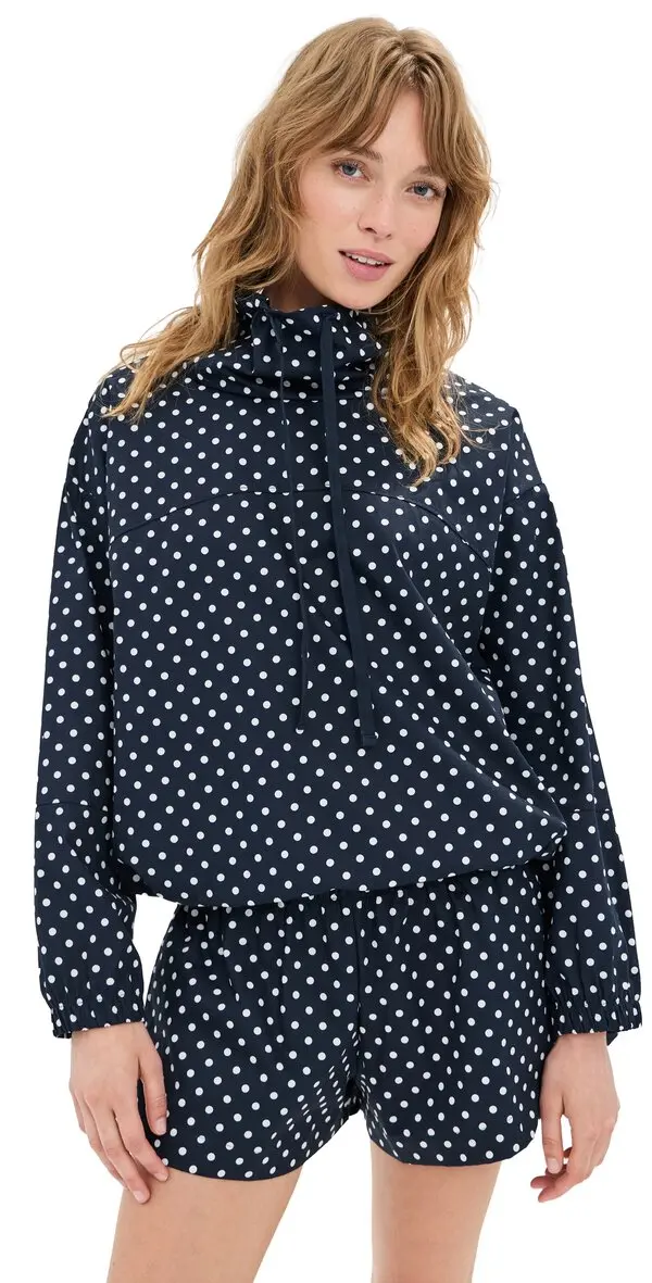 LE BOP Carson Anorak - Navy/white