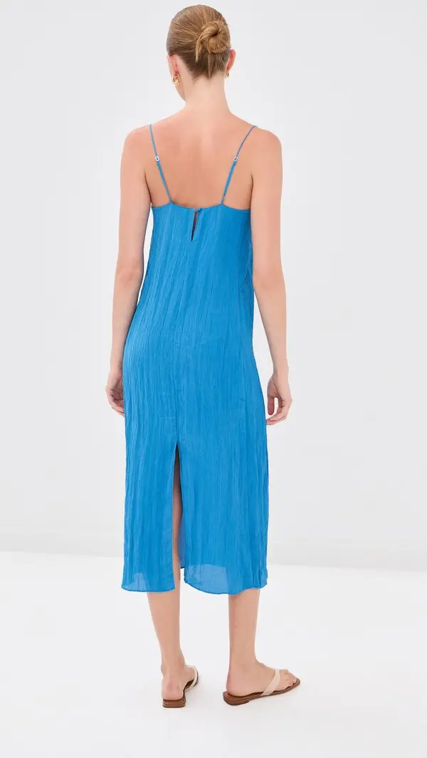 Tibi The Crinkle Slip Dress