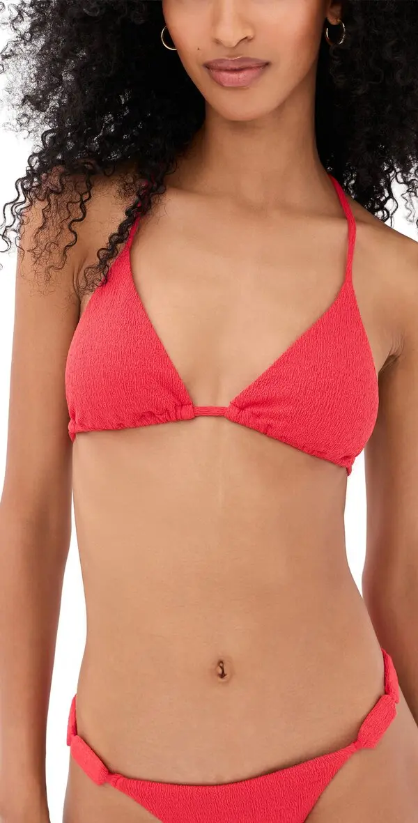 VIX PAULA HERMANNY Alix T-back Tri Top - Spicy Red
