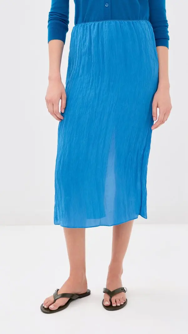 Tibi The Crinkle Slip Skirt