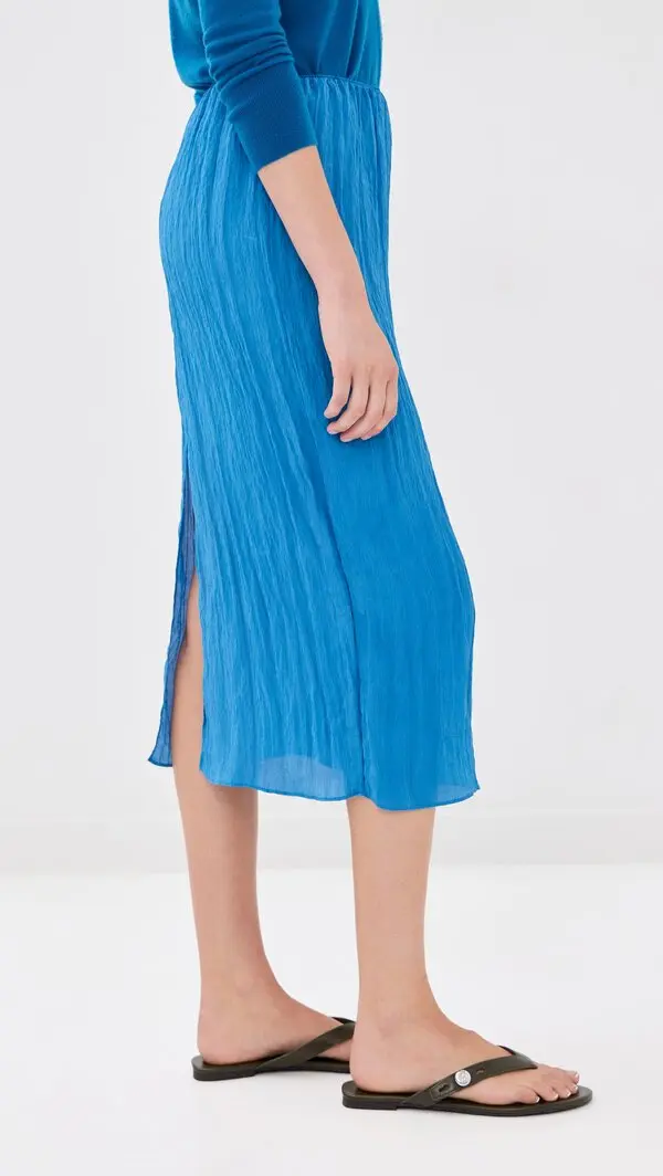 Tibi The Crinkle Slip Skirt
