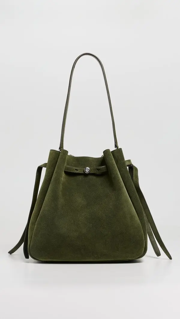 Tory Burch Romy Suede Large Bucket Bag
