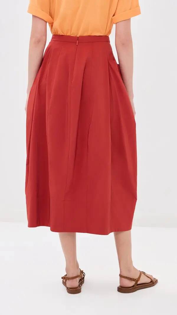 Tibi Nylon Lantern Skirt
