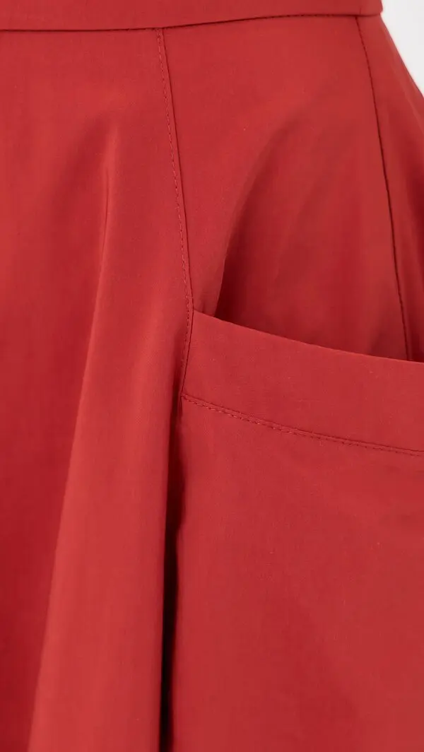 Tibi Nylon Lantern Skirt