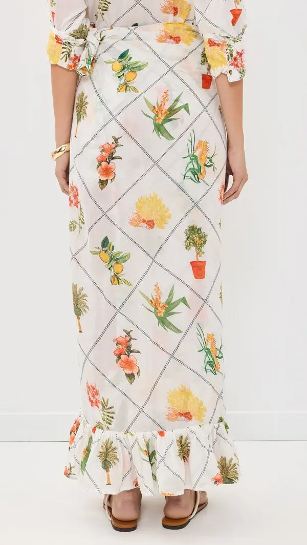 CONIGLIO PALM BEACH Ruffle Power Pareo