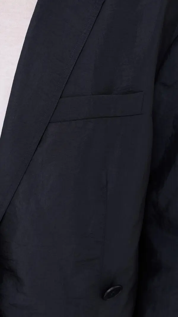 Tibi Crispy Nylon Liam Blazer