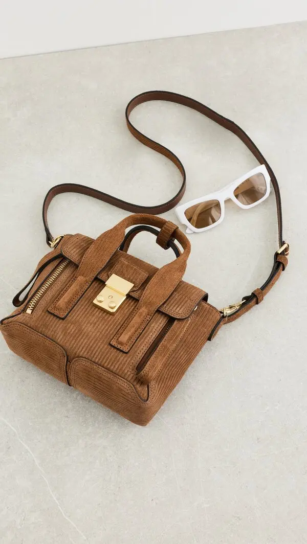 3.1 Phillip Lim Embossed Suede Pashli Mini Crossbody Bag