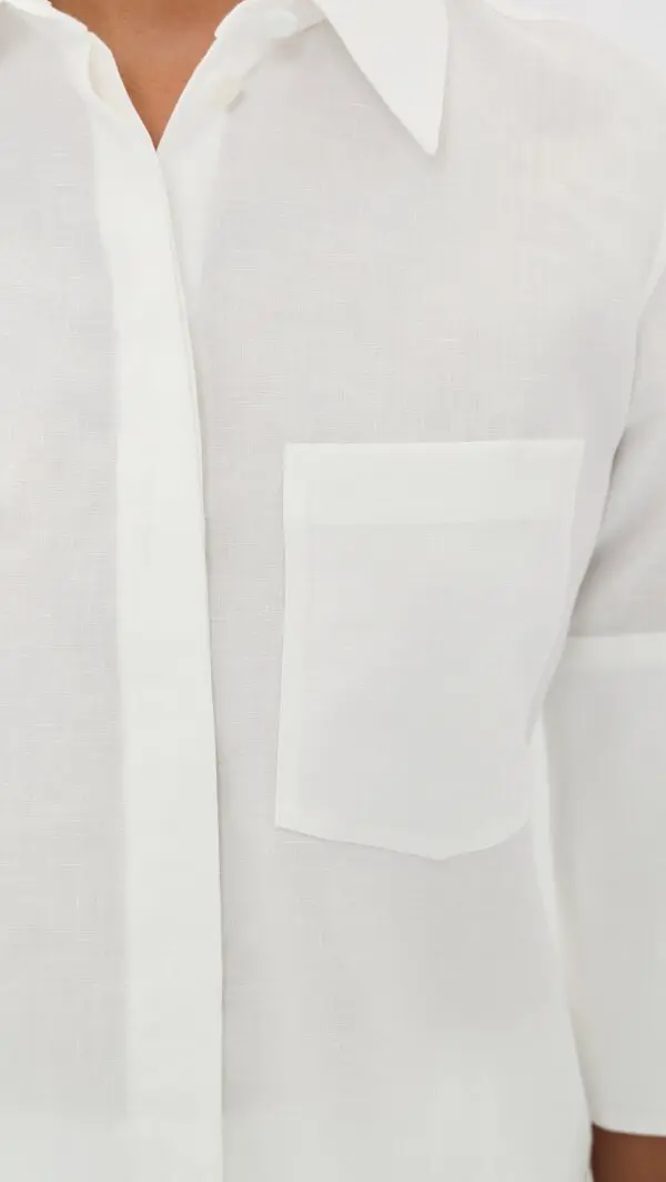 Another Tomorrow French Cuff Blouse