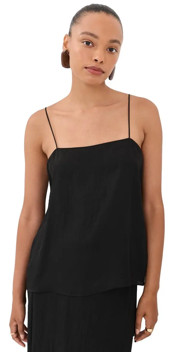 Tibi Summer Slip Cami - Black