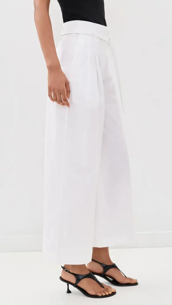 Proenza Schouler White Label Cropped Poplin Pants