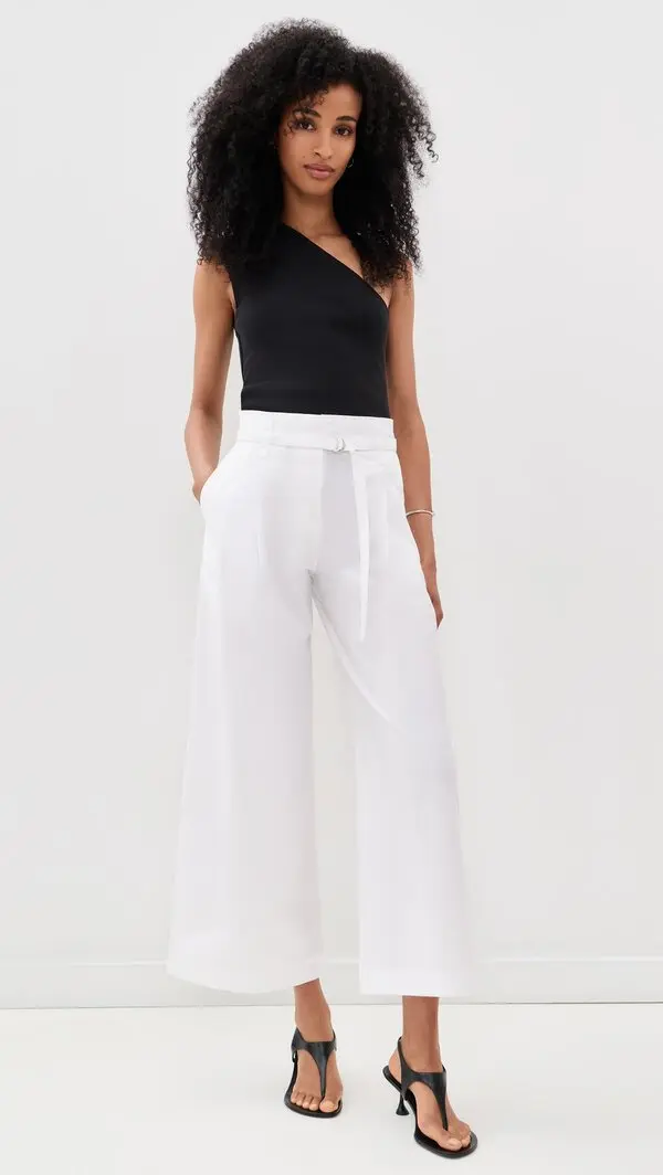 Proenza Schouler White Label Cropped Poplin Pants