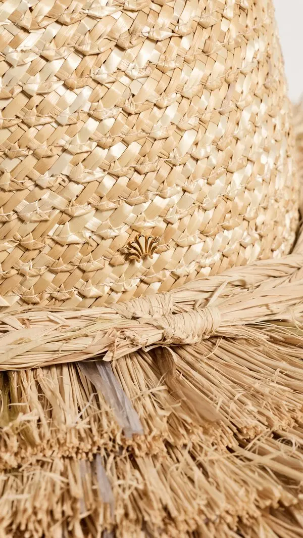 Lele Sadoughi Fringe Straw Hat