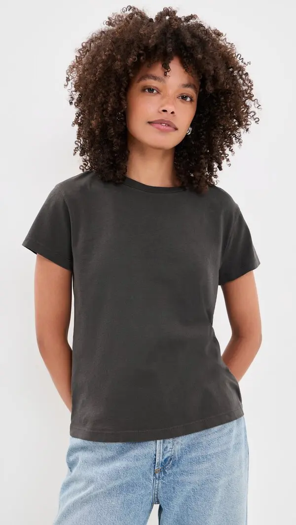 AGOLDE Long Line Adine Tee - Forge
