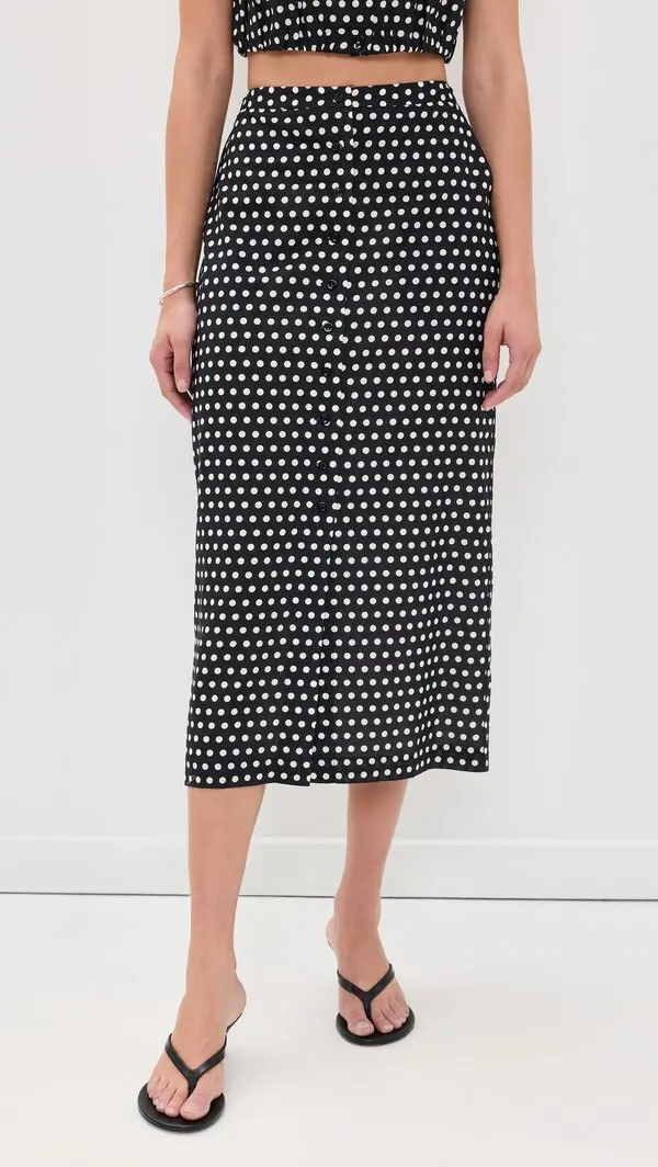 FRAME The Polka Dot Skirt